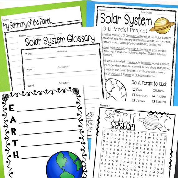 Solar System Research Project Rubric