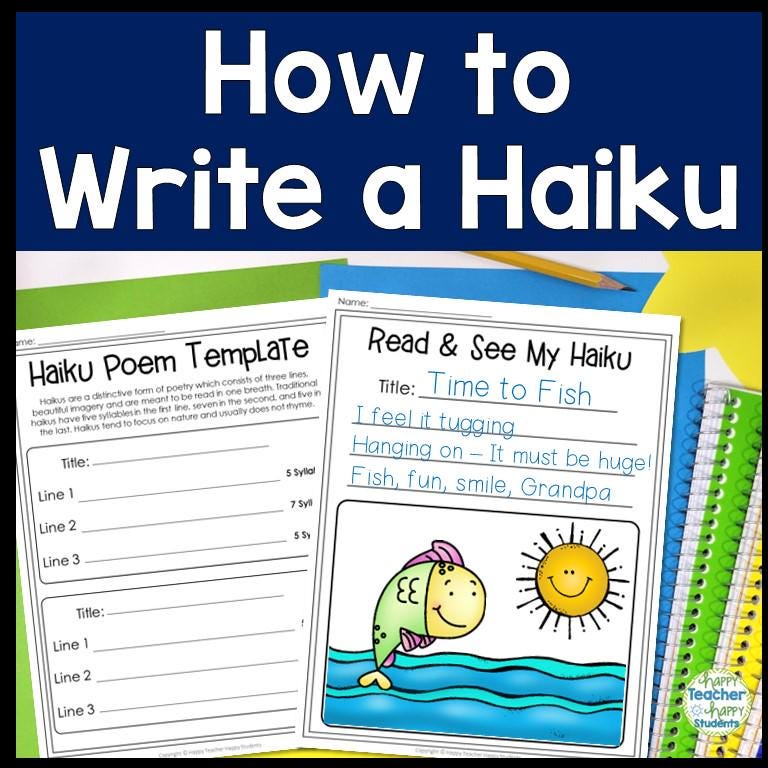 Haiku Writing Template: Writing Template, Examples & Grading Rubric ...