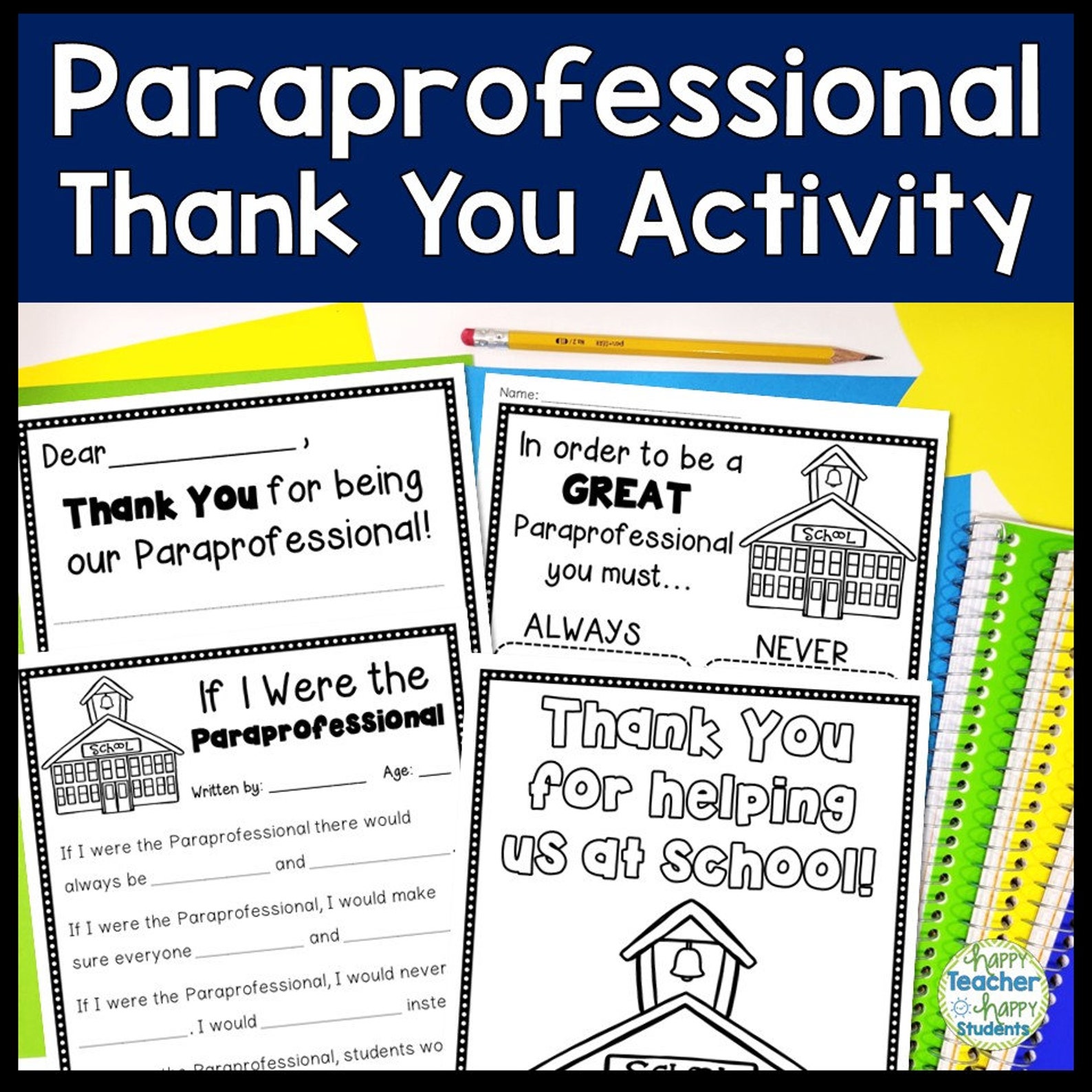 If I Were the Para | Paraprofessional Thank You | Paraprofessional ...