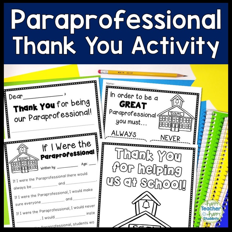 If I Were the Para | Paraprofessional Thank You | Paraprofessional ...
