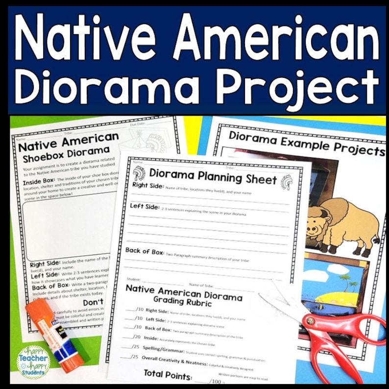Native American Diorama Project | Native American Project | Use With ...