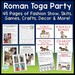 Ancient Rome Toga Party Kit: Games & Activities (45 Pages) (digital ...