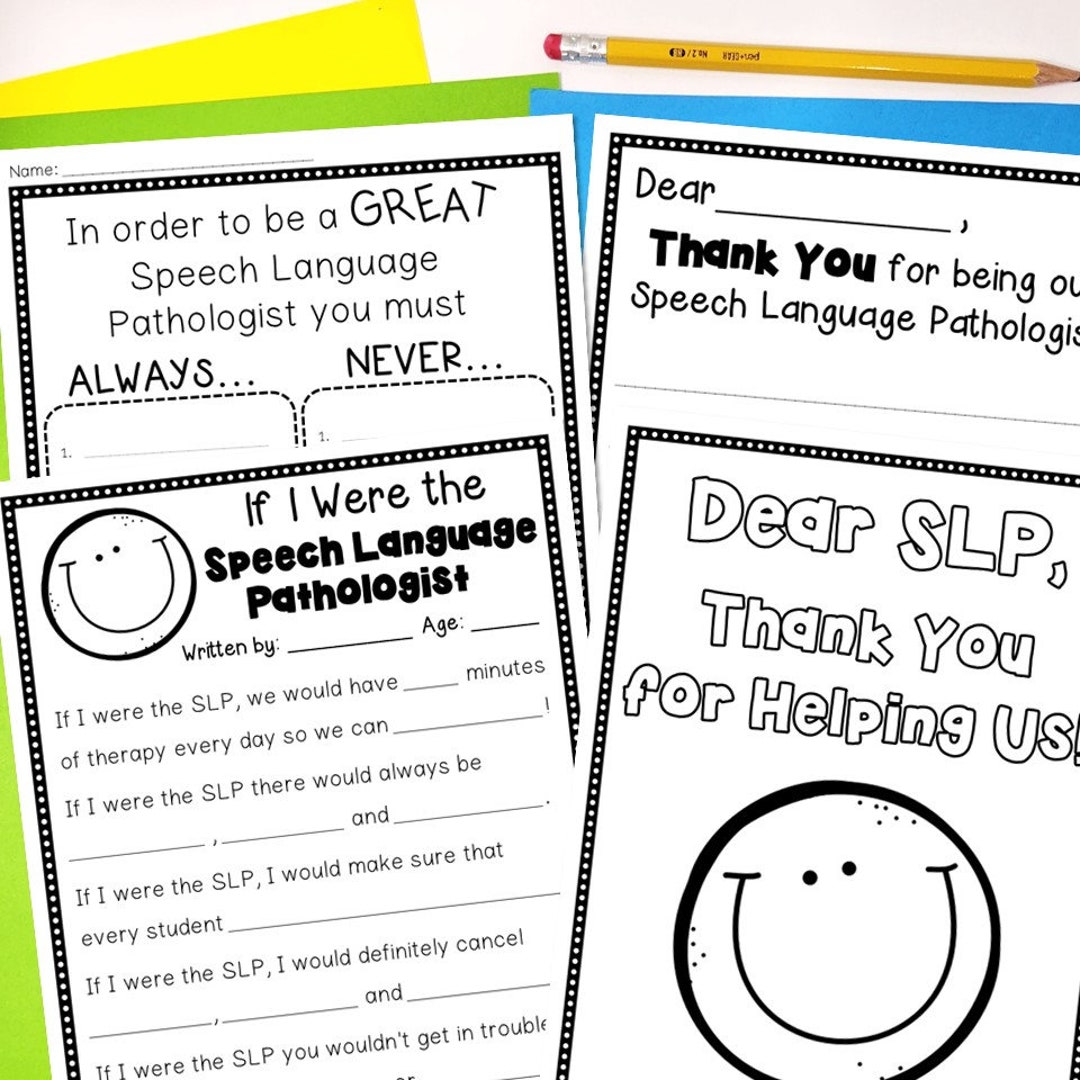 SLP Appreciation | Speech Language Pathologist Thank You Cards | SLP ...