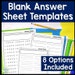8 Blank Answer Sheet Template Multiple Choice, Short Answer & Essay ...