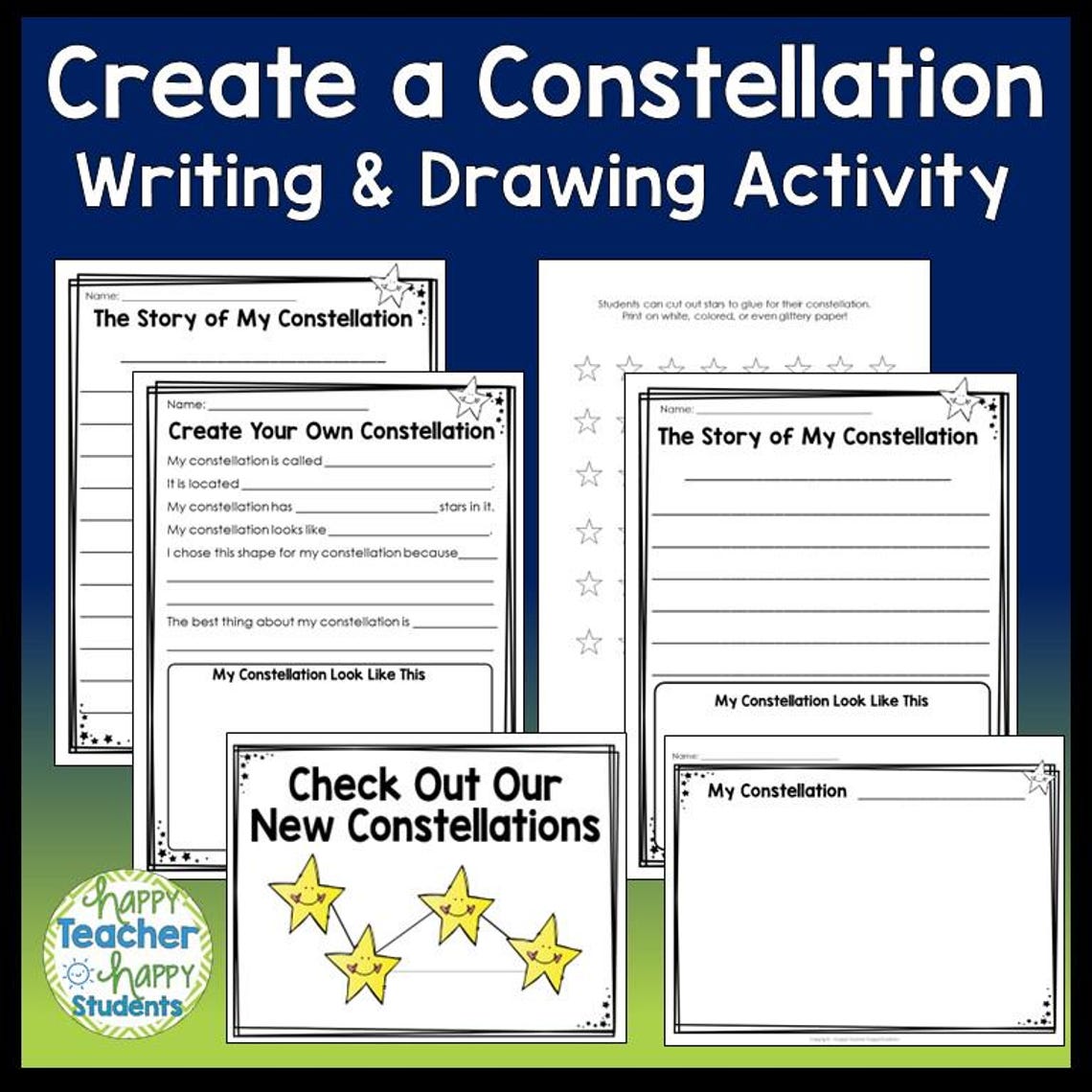 Create a New Constellation | Create Your Own Constellation Writing ...