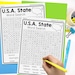 U.S.A State Word Search | 50 States Word Search | 5 US State Word ...