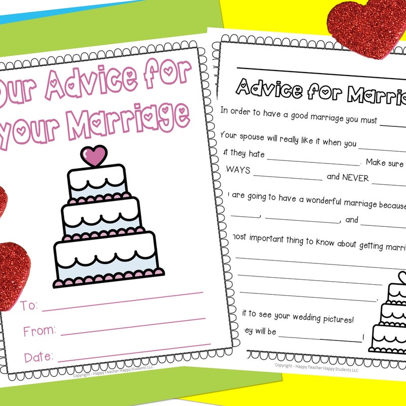 Marriage Advice Card - Etsy