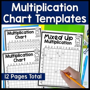 Multiplication Charts 1 Thru 12 Blank Multiplication Chart Template for ...