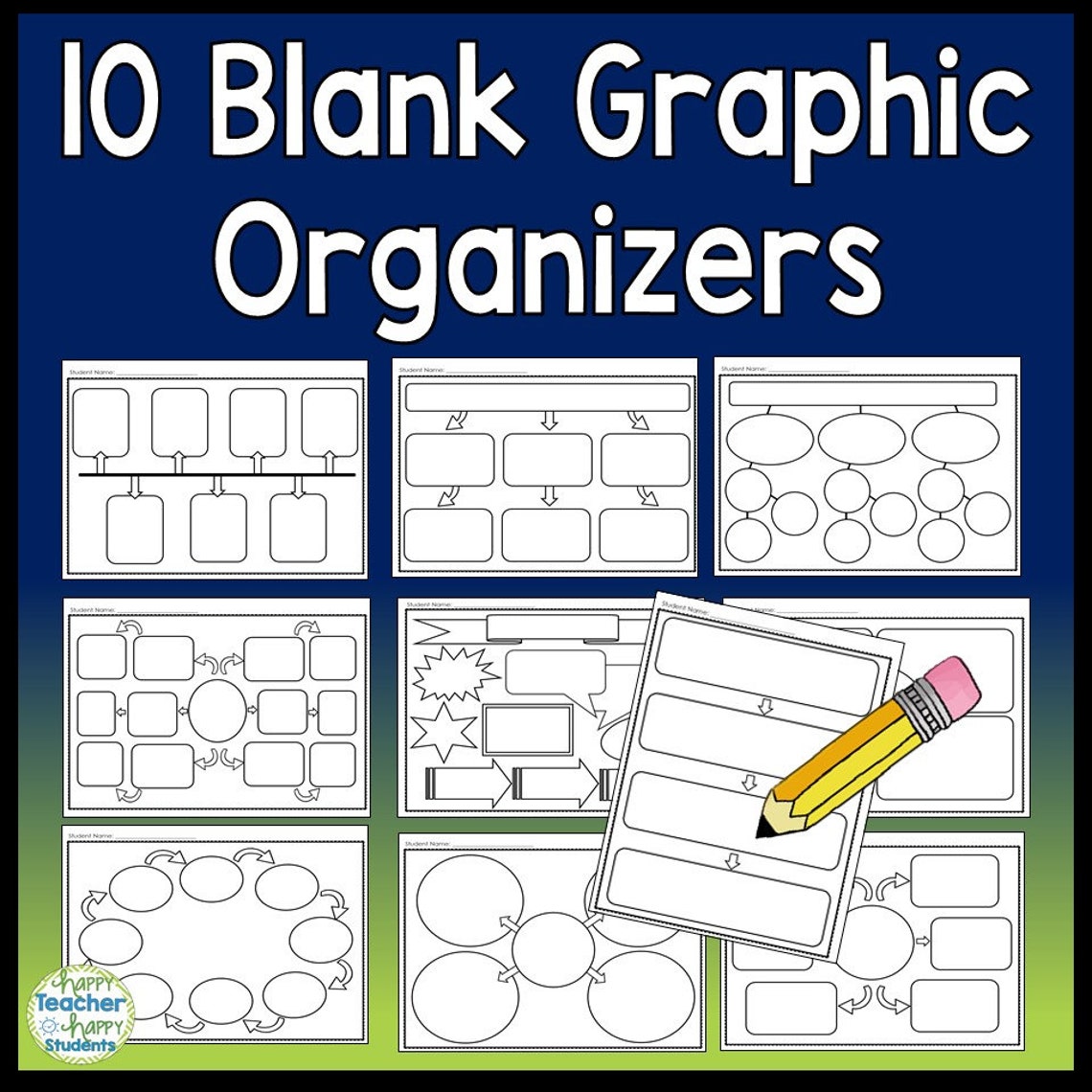 10 Blank Web Graphic Organizers for All Subjects (digital Download) - Etsy