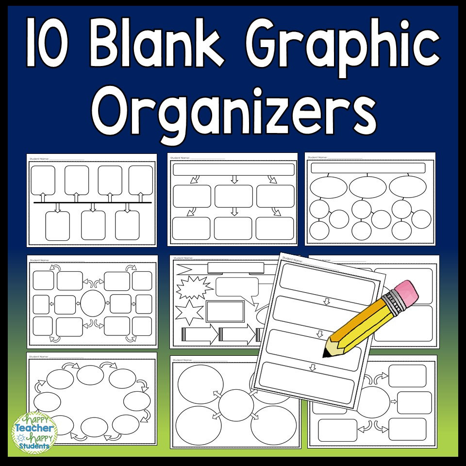 10 Blank Graphic Organizers: Blank Web Graphic Organizers for All ...