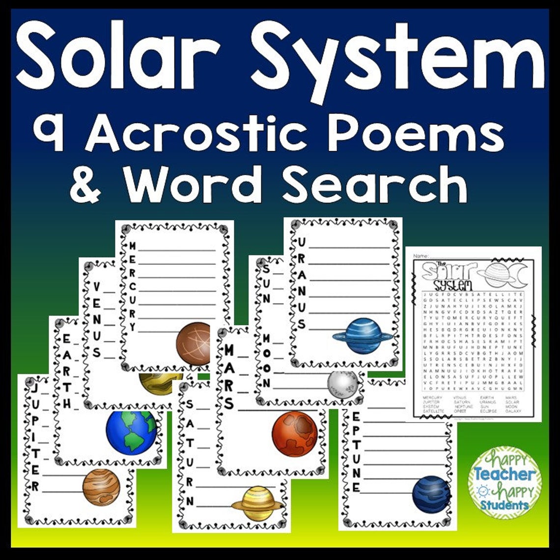 3 Solar System Activities: Solar System Project 3-D Model of Planets W ...