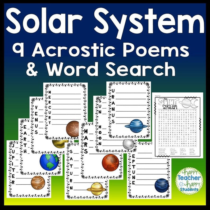 3 Solar System Activities: Solar System Project 3-D Model of Planets W ...