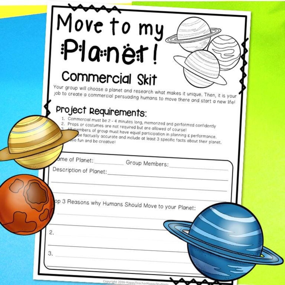 Planet Research Project | Research a Planet & Convince People to Move ...