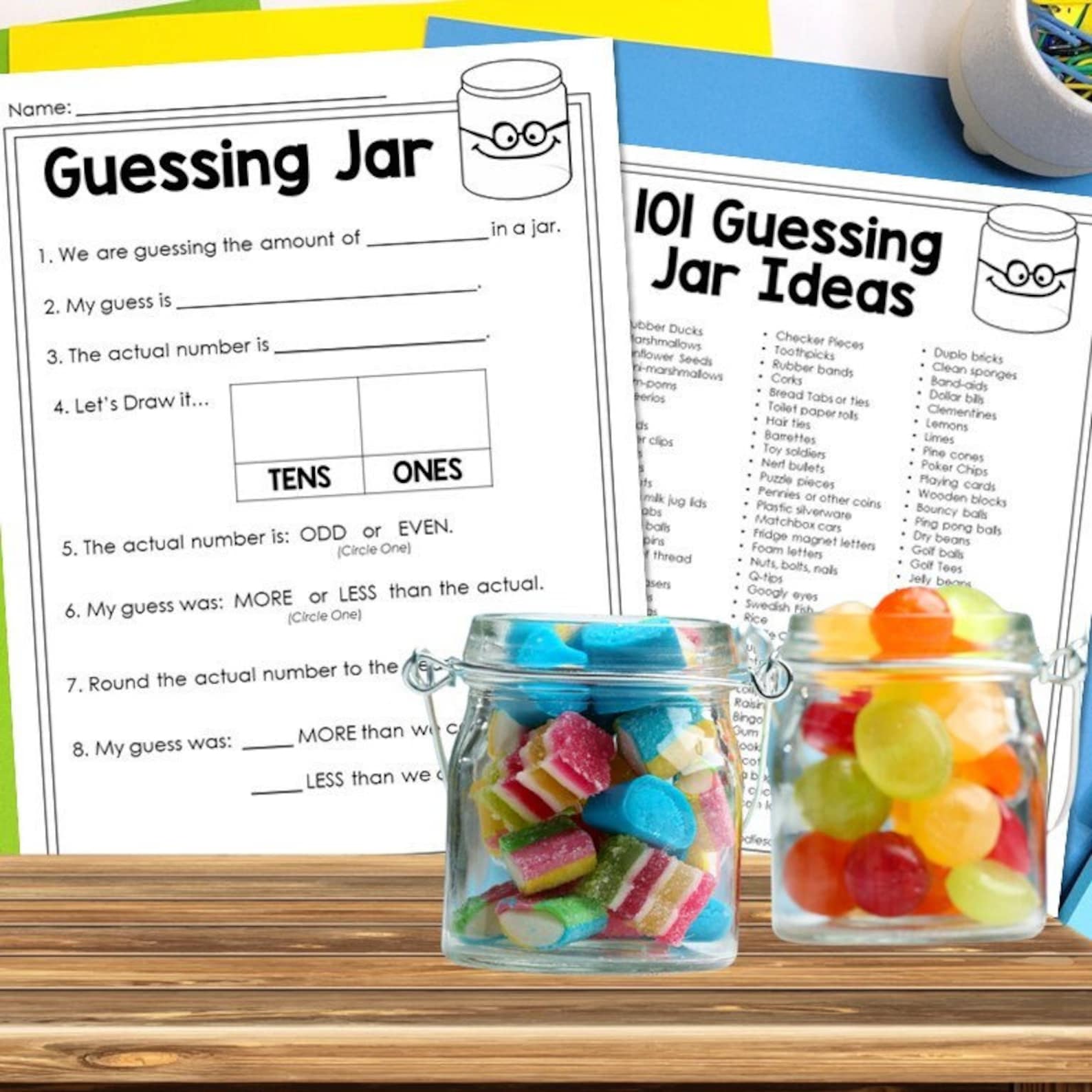 Guessing Jar Estimation Activity | 101 Guessing Jar Ideas | Guess the ...