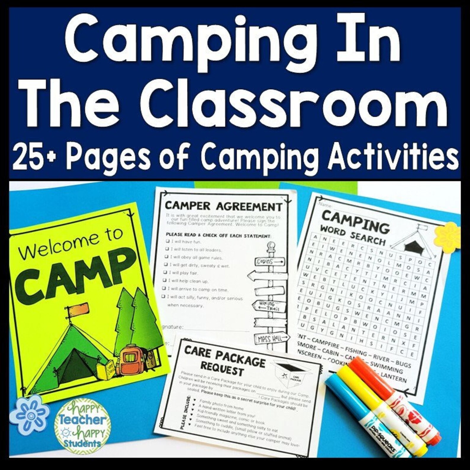 Camping in the Classroom | 25+ Pages Camp Activities | Camping Theme ...