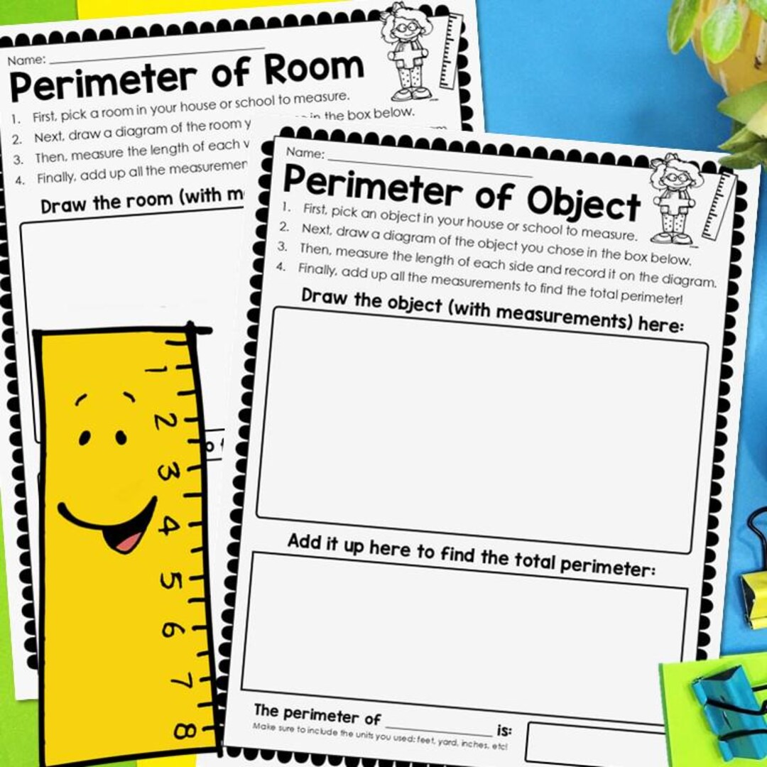 Perimeter Activity | Measure a Room or Object | Find the Perimeter of a ...