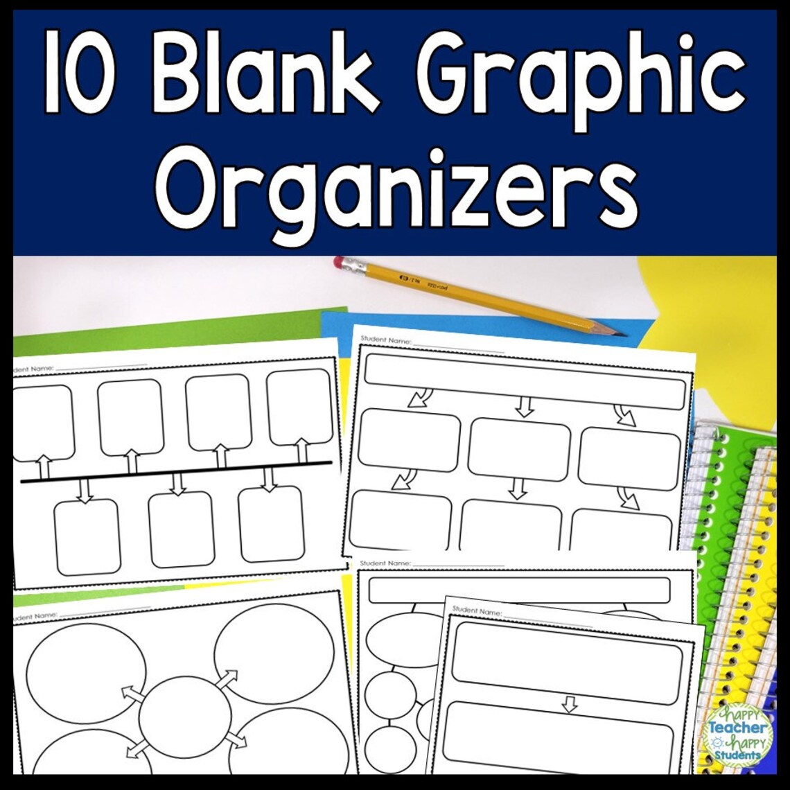 10 Blank Graphic Organizers: Blank Web Graphic Organizers for All ...