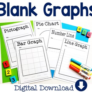 Blank Graph Templates: Bar Graph, Pie Chart, Pictograph, Line Graph and ...
