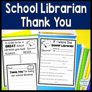 School Librarian Thank You Media Specialist Thank You Thank You for ...
