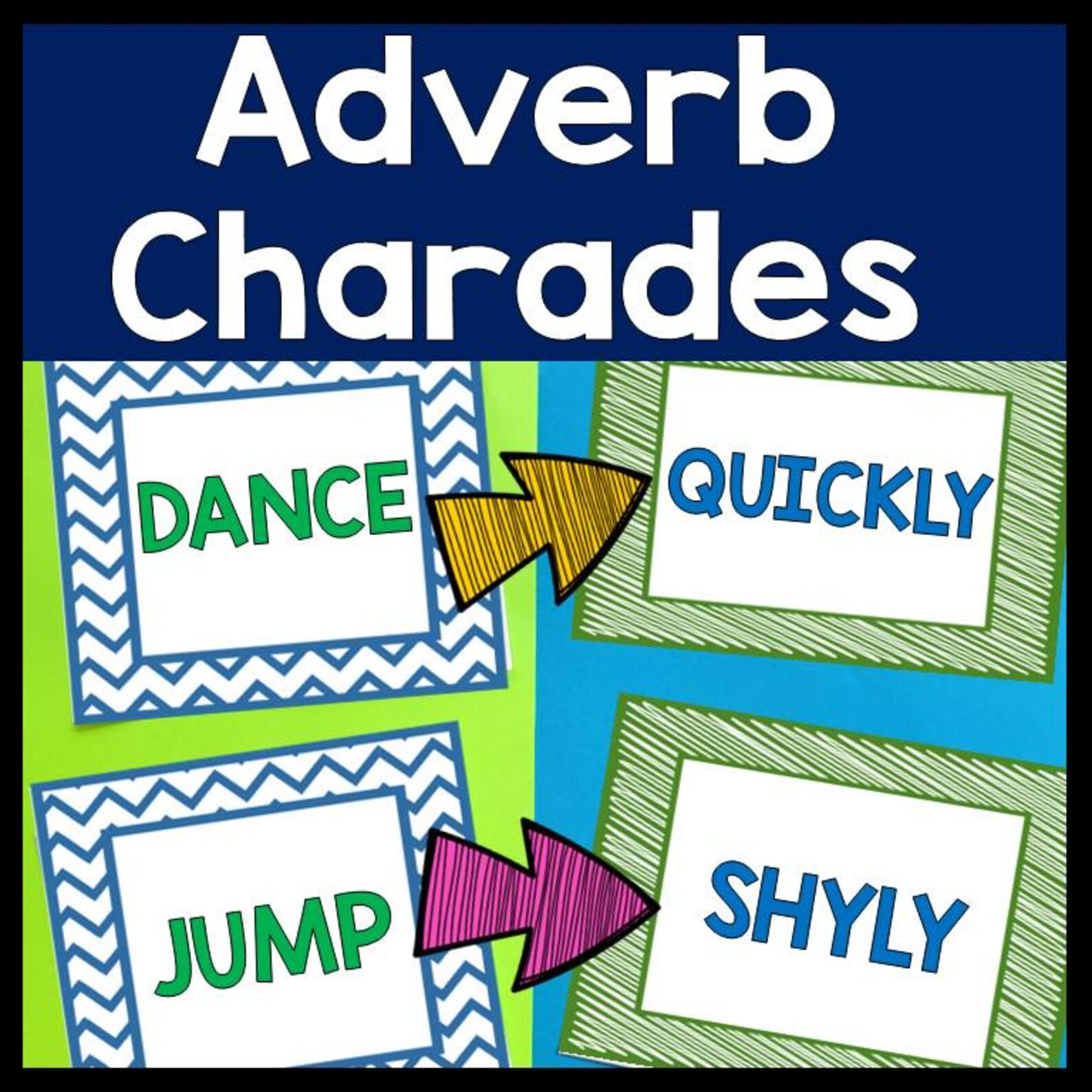 Adverb Charades, Verb and Adverbs Activity, , Practice Verbs & Adverbs ...