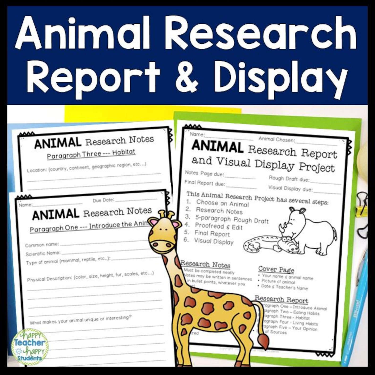 Animal Report | Animal Research Report & Display | Animal Research ...