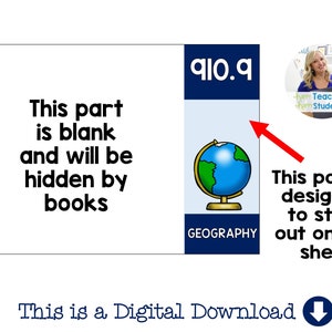 Nonfiction AND Fiction Library Shelf Dividers, Classroom Library Shelf ...