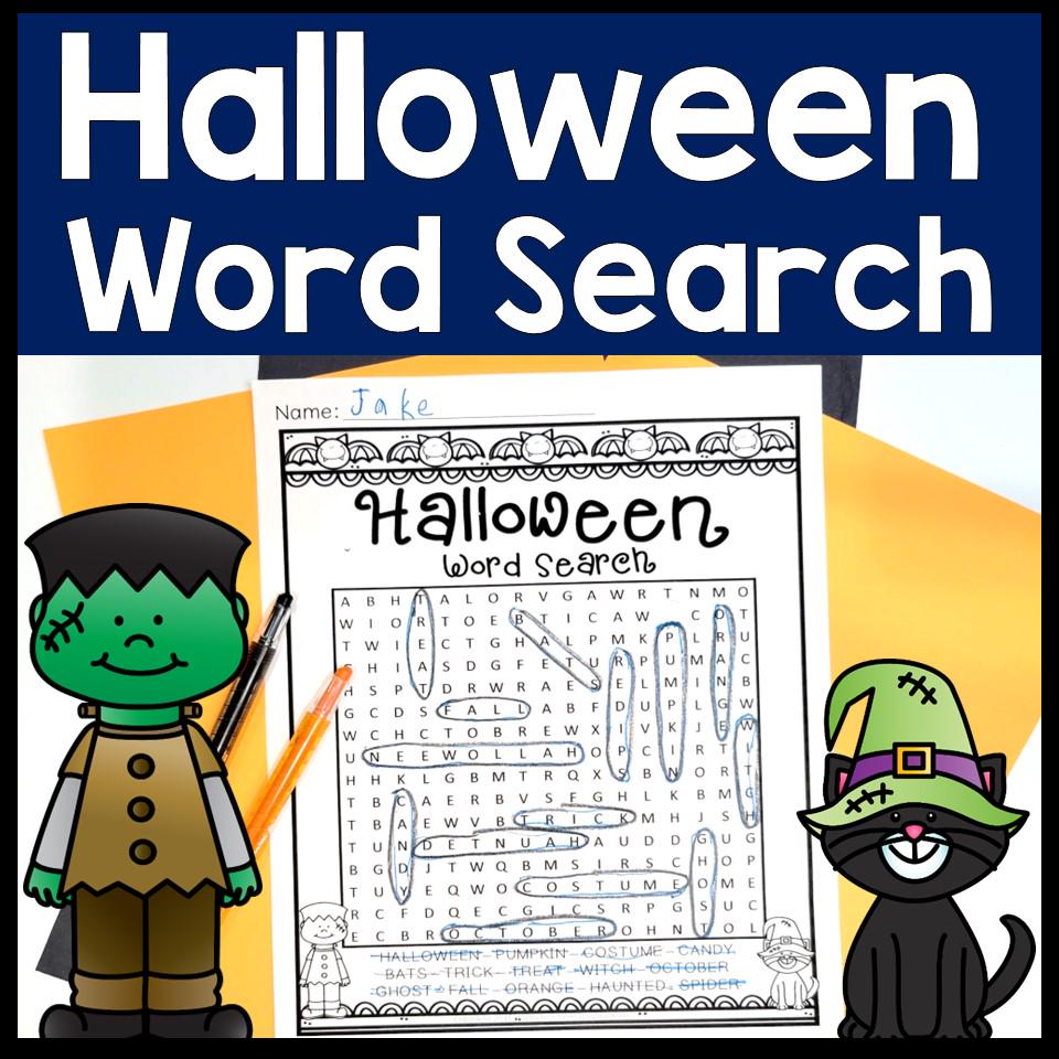 Halloween Word Search Activity | Digital Download | Halloween Word ...