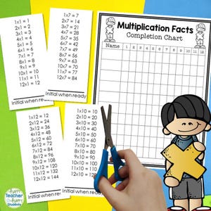 Multiplication Facts | Multiplication Facts Daily Practice Homework X1 ...