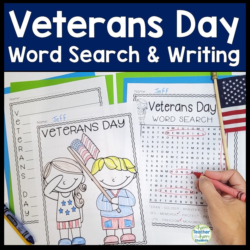Veterans Day Activities Bundle | Letter Writing, Veterans Day Word ...