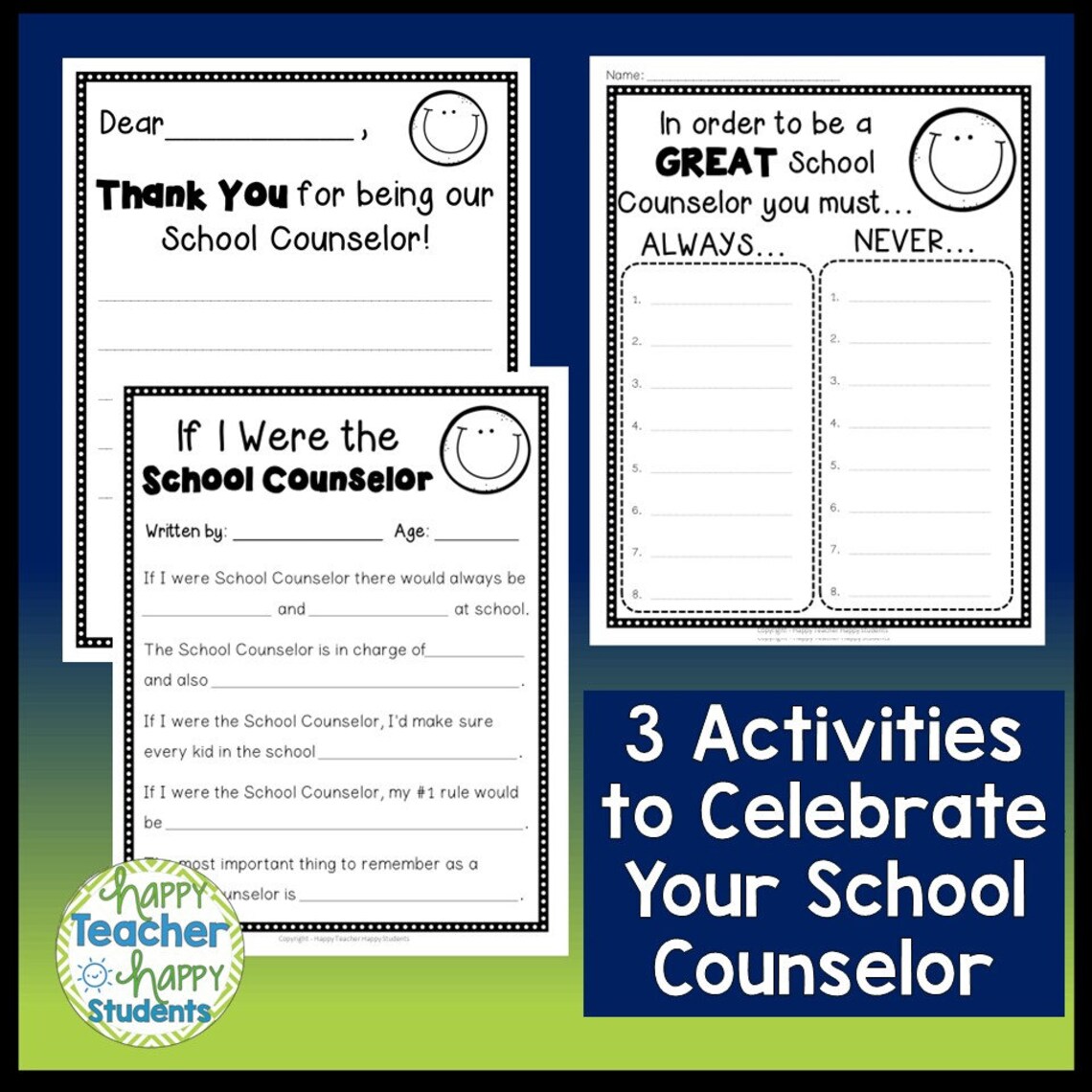 Thank You Card for Guidance Counselor | School Counselor Appreciation ...