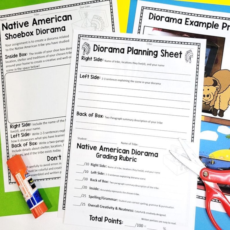 Native American Diorama Project | Native American Project | Use With ...