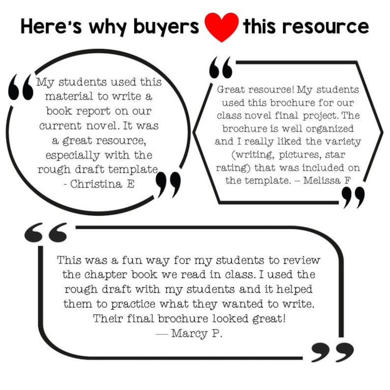 Brochure Book Report Template, Trifold Book Report for Kids, Printable ...