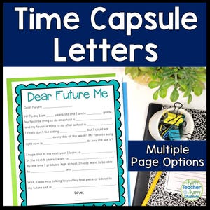 Printable 'dear Future Me' Time Capsule Letter Template (PDF) - Etsy