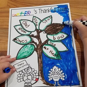 Thankful Tree Activity: Thanksgiving Bulletin Board (digital Download ...