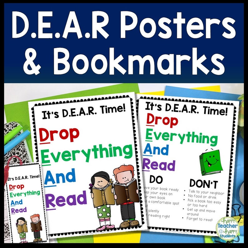 DEAR Time Poster: Drop Everything and Read Poster, Directions ...