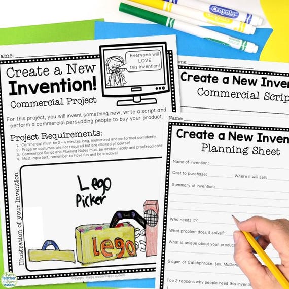 Create Your Own Invention Worksheet Weekly Lesson Plan Outline For The
