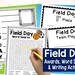 Field Day Awards Certificates, Field Day Word Search & Writing Activity ...