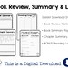 Book Review Template: Book Summary & Chapter Printable With FREE ...