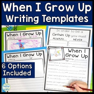 When I Grow up Writing Activity, What I Want to Be When I Grow up ...