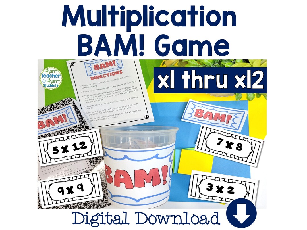 Multiplication Game | Multiplication BAM Game | Multiplication Zap ...