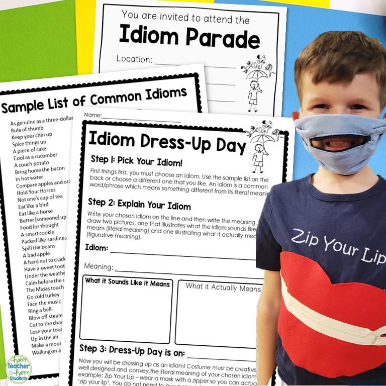 Idiom Dress-up Day Activity Kit: Figurative Language Parade (digital ...