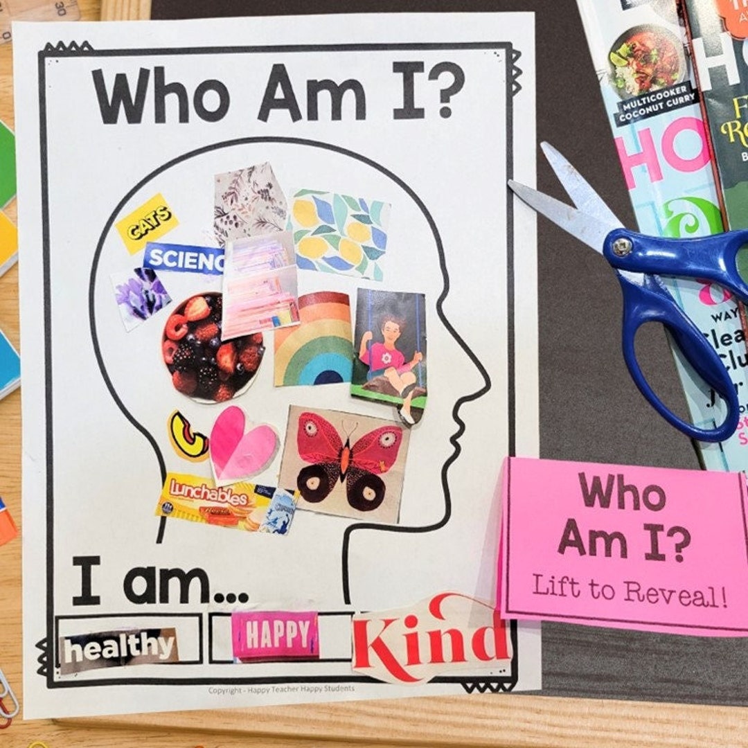 Back to School Silhouette Art Who Am I Mystery Drawings Open House ...