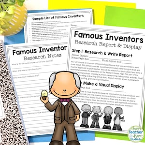Famous Inventors Research Report & Display Project (digital PDF) - Etsy