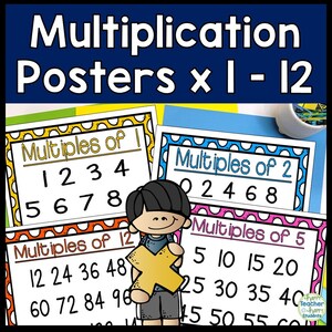 Multiplication Posters Printable | X 1 Thru X 12 | Skip Counting ...