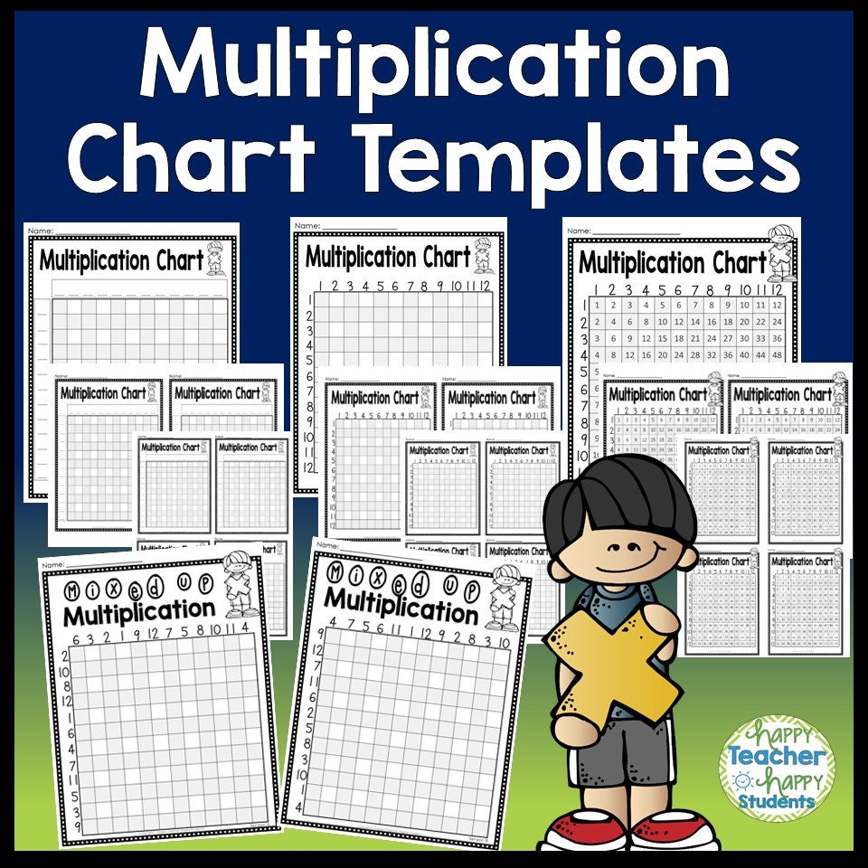 Multiplication Charts 1 Thru 12 Blank Multiplication Chart Template for ...