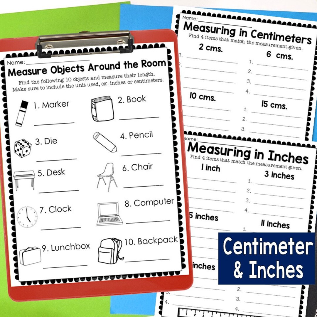 Printable Measurement Worksheet | 3 Measuring With Ruler Activity ...