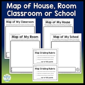 Create a Map Project, Create Your Own Map of Room, Map of School, Map ...