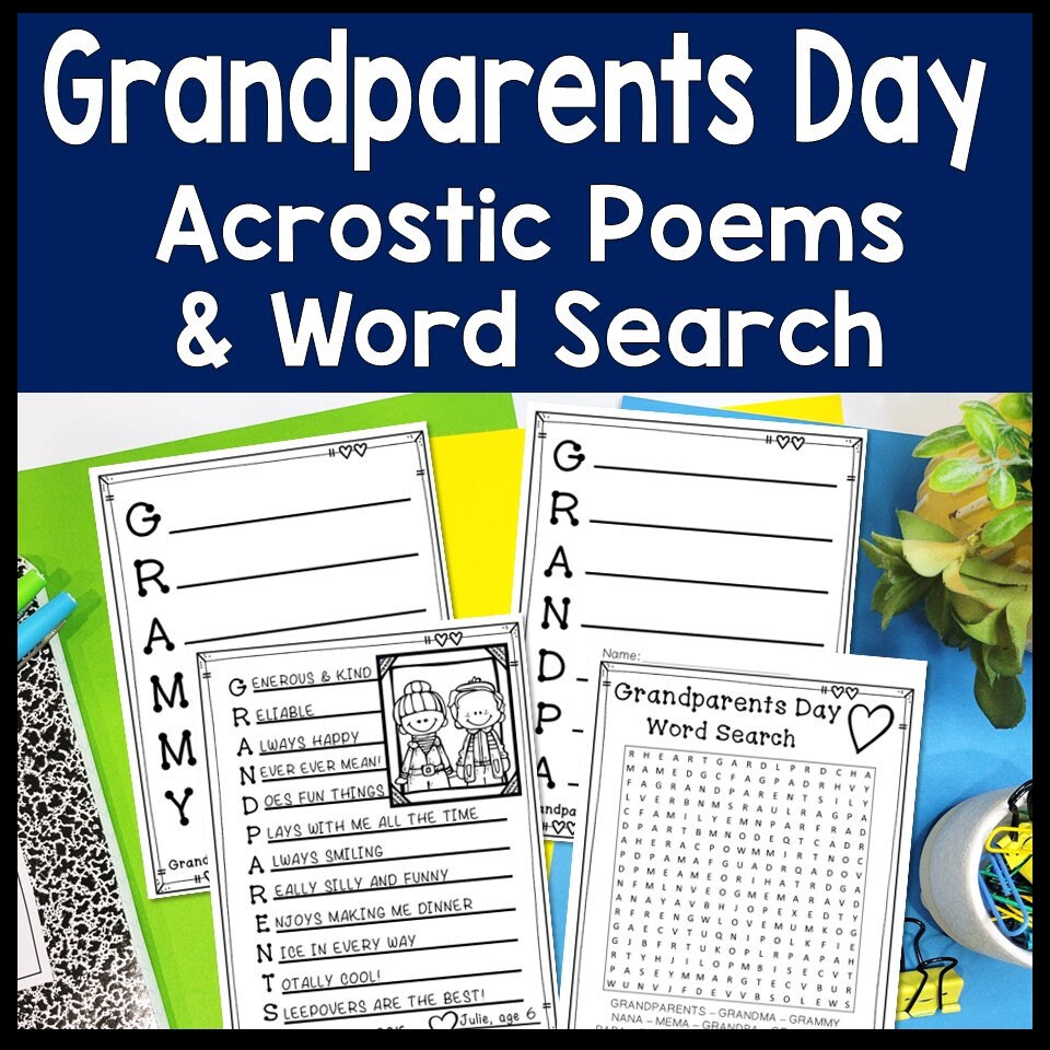 Grandparents Day Poems For Preschoolers