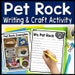 Pet Rock Craft and Writing Activity Rocks & Minerals Activity or ...