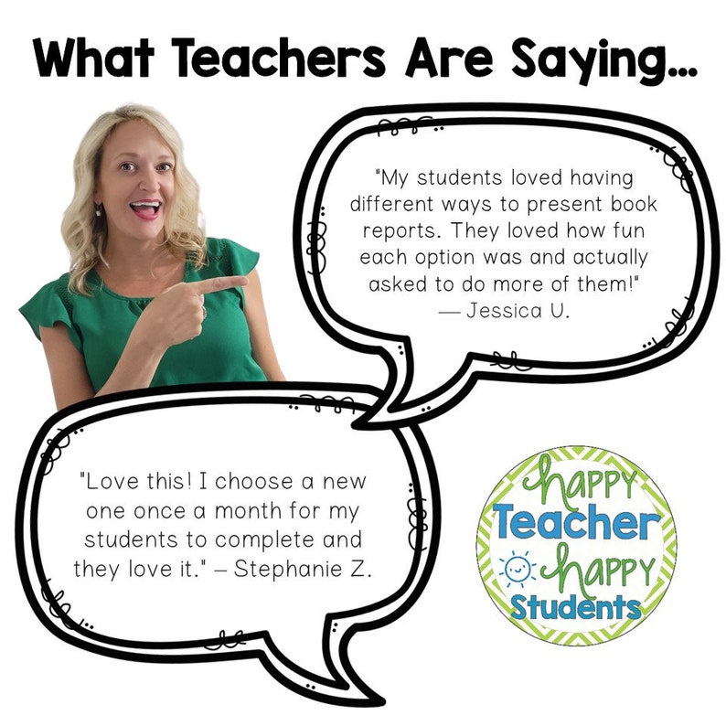 5 Creative Book Reports | Book Report Bundle for Grades 3-5 (printable ...